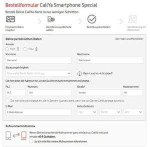 CallYa SIM-Karte registrieren & aktivieren: so geht's